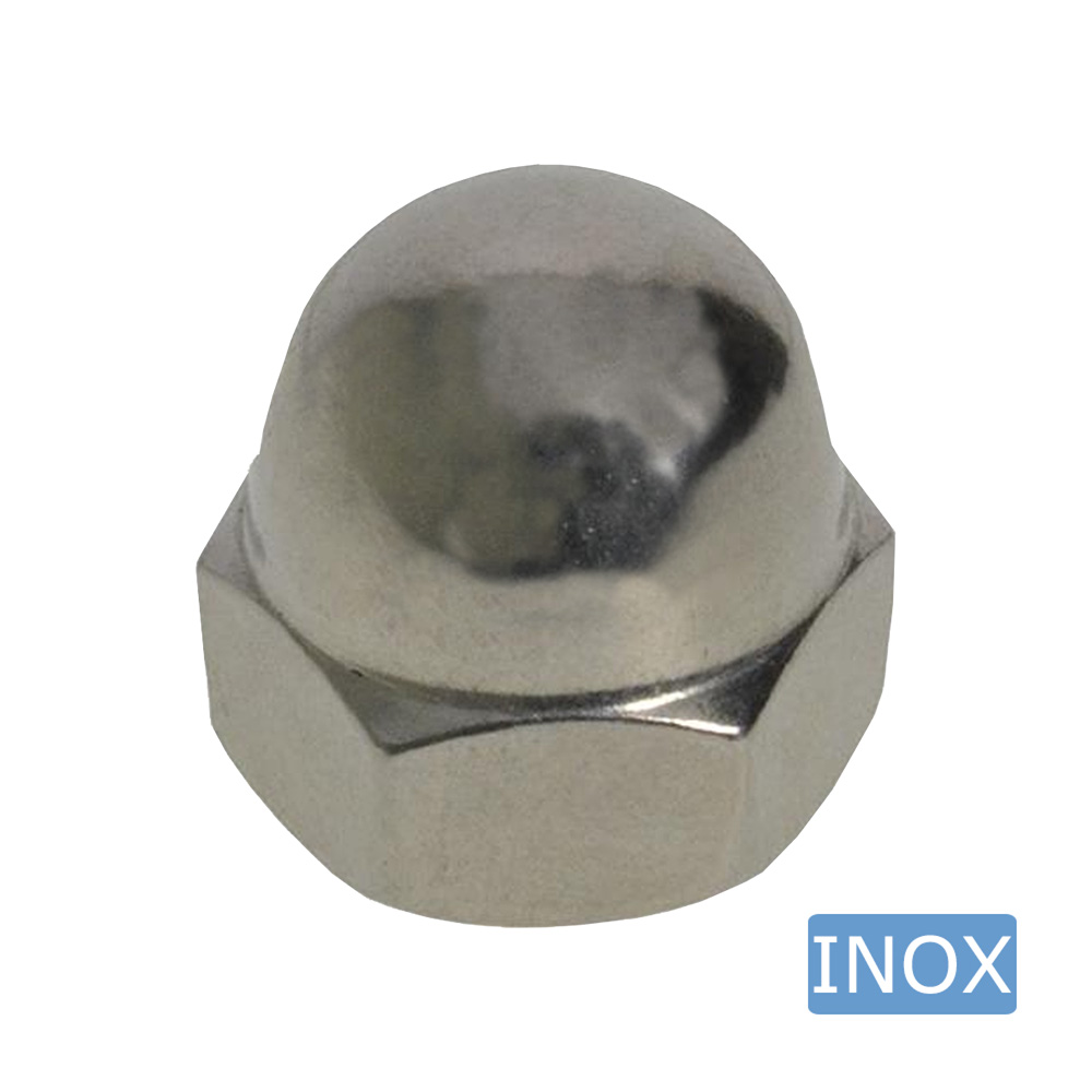 Hutmuttern - DIN 1587 – Edelstahl A2 - verpas