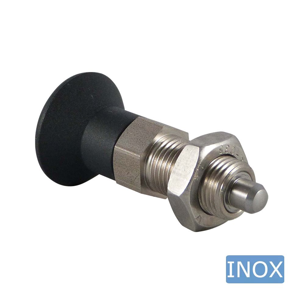 Rastbolzen (Arretierbolzen) mit Sechskantbund - Edelstahl - verpas